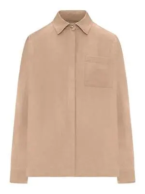 Max Mara Silk Canvas Shirt - Multicolor