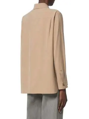 Max Mara Silk Canvas Shirt - Multicolor