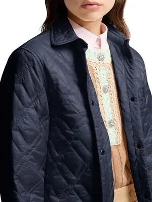 Moncler Diamond Quilted Padded Shirt Jacket - Multicolor