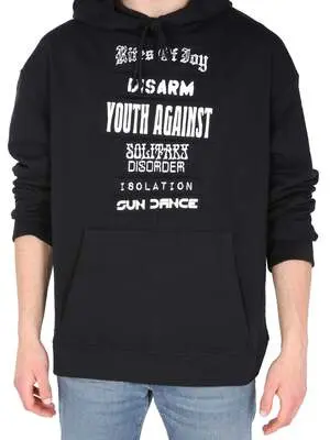 Raf Simons Graphic Hoodie - Black