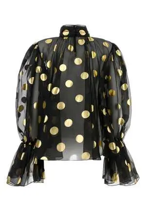 Dolce & Gabbana Printed Organza Blouse - Multicolor