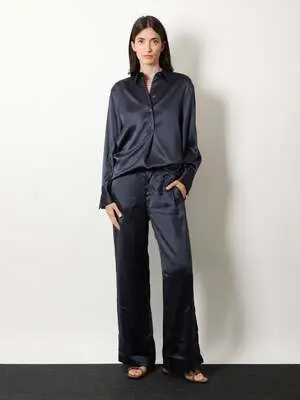 Brunello Cucinelli Silk Trousers - Multicolor