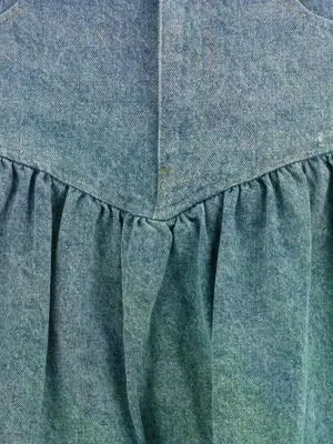 GANNI Patchwork Denim Skirt