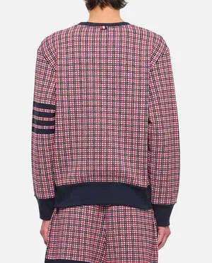 Thom Browne 4-bar Cotton Crewneck Sweatshirt