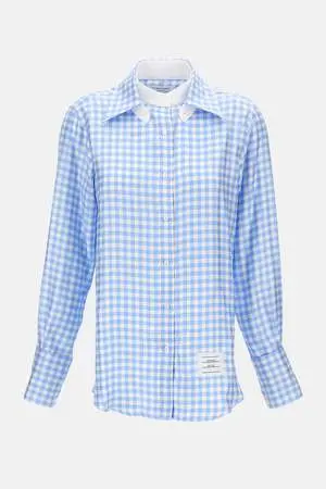 Thom Browne Checked Silk Twill Shirt - Multicolor