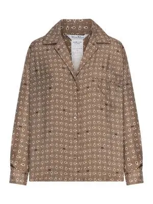 Max Mara Semi-fitted Printed Silk Shirt - Multicolor