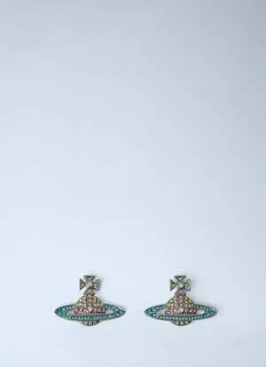 VIVIENNE WESTWOOD Orb Motif Crystal Stud Earrings - Silver