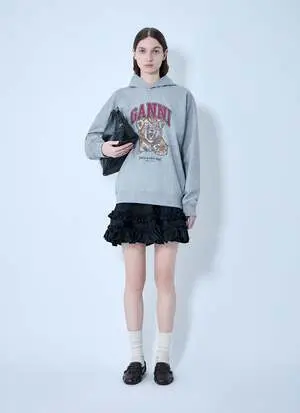 GANNI Baby Tiger Print Cotton Jersey Sweatshirt
