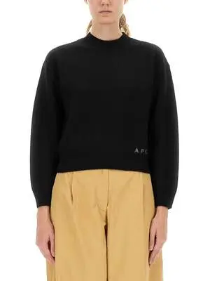A.p.c. Esther Merino Wool Pullover - Black