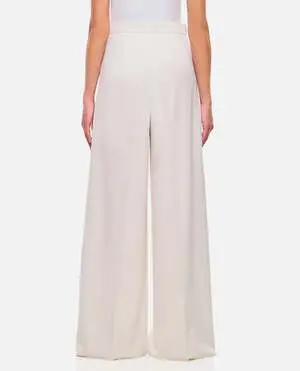 Max Mara Ninfa Wide Leg Trousers White - Multicolor