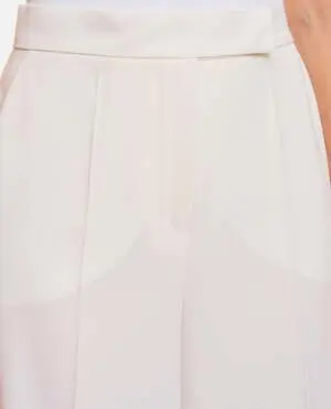 Max Mara Ninfa Wide Leg Trousers White - Multicolor