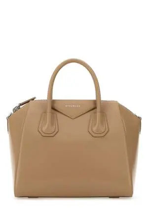 Givenchy Beige Leather Small Antigona Handbag - Brown
