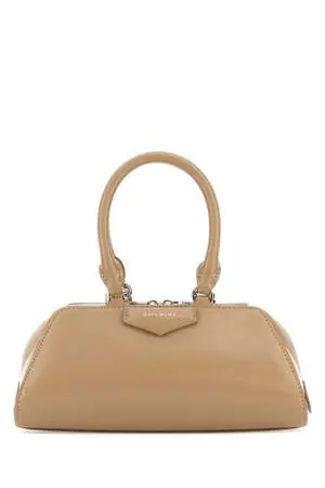 Givenchy Beige Leather Mini Antigona East-west Handbag - Brown