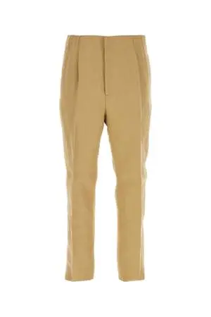 Fendi Fendi Camel Paper Pants Brown