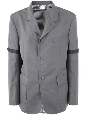 Thom Browne Single-breasted Blazer With Armband Detail
