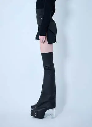 Rick Owens High-rise Layered Cutoff Shorts
