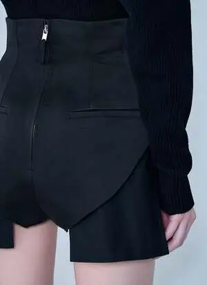 Rick Owens High-rise Layered Cutoff Shorts