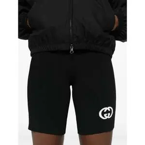 Gucci Ribbed Knit Logo Shorts