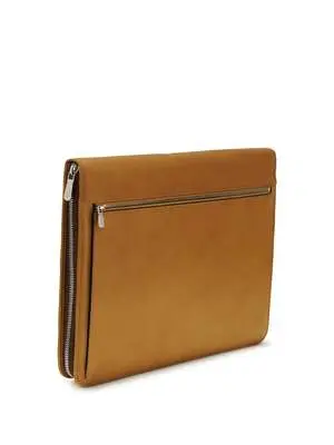 Brunello Cucinelli Leather Laptop Case - Brown