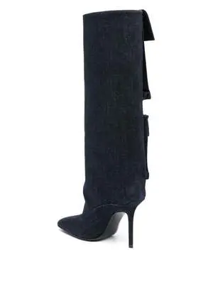 Attico Sienna Knee-high Boots - Blue