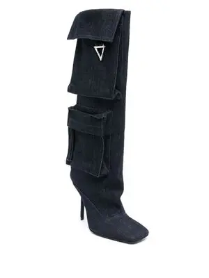 Attico Sienna Knee-high Boots - Blue