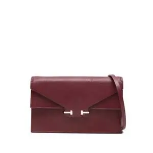 TOM FORD Dark Grain Effect Leather Clutch Bag