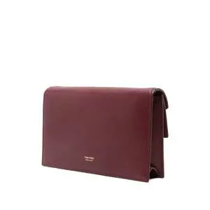 TOM FORD Dark Grain Effect Leather Clutch Bag
