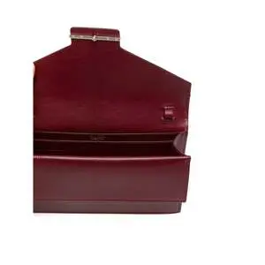 TOM FORD Dark Grain Effect Leather Clutch Bag