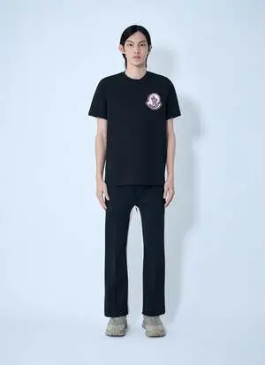 Moncler Embroidered Logo T-shirt - Black