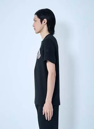 Moncler Embroidered Logo T-shirt - Black