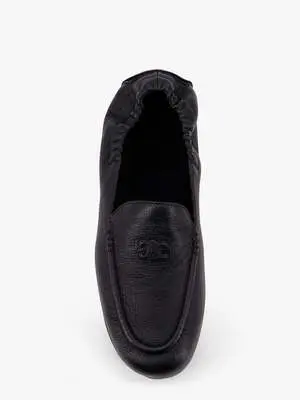 Celine Adam Leather Slip-on Loafers - Black