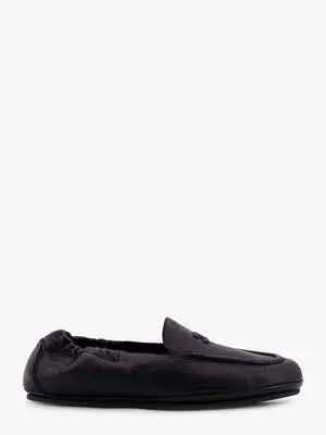 Celine Adam Leather Slip-on Loafers - Black