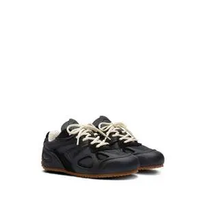 Axel Arigato Leather And Suede Paneled Lace-up Trainers - Black