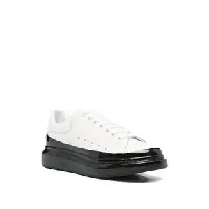Alexander McQueen Leather Low-top Sneakers With Platform Sole - White
