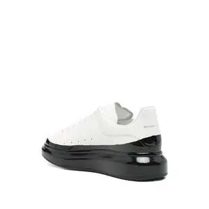 Alexander McQueen Leather Low-top Sneakers With Platform Sole - White