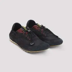 Bottega Veneta Orbit Flash Suede Sneakers - Black