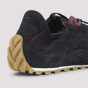 Bottega Veneta Orbit Flash Suede Sneakers - Black