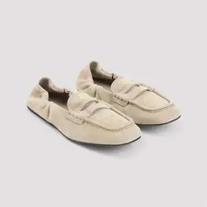 Miu Miu Oak Suede Lamb Leather Loafers - Multicolor
