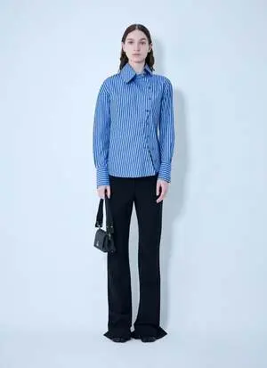 VIVIENNE WESTWOOD Bella Striped Cotton Poplin Shirt