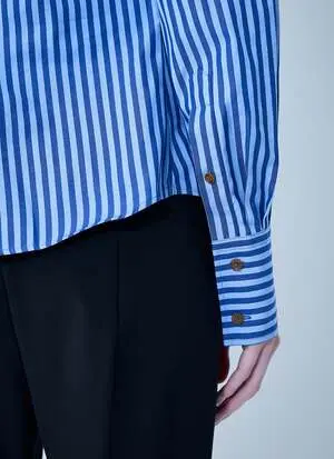 VIVIENNE WESTWOOD Bella Striped Cotton Poplin Shirt