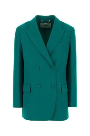 Fendi Grain De Poudre Blazer - Blue