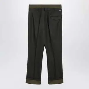 Prada Wool Trousers With Double Waistband