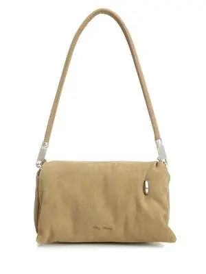 Rick Owens RICK OWENS Padded Suede Pillow Bag Cream