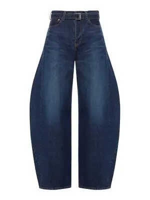 Sacai Zip Up Jeans For Women