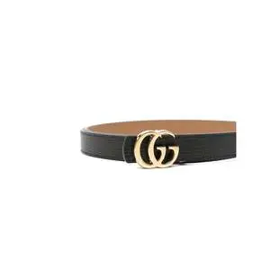Gucci Leather Interlocking Gg Belt