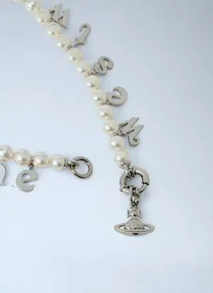 VIVIENNE WESTWOOD Leanne Pearl Necklace With Letter Charms
