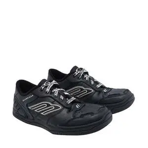 Balenciaga Hamptons Worn-out Sneakers - Black
