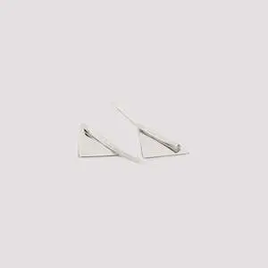 Prada Brass Hair Pin With Enameled Logo