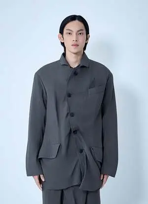 VIVIENNE WESTWOOD Asymmetrical Wool Blazer - Gray