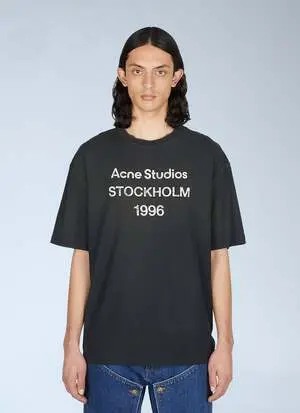 Acne Studios Logo Print T-shirt - Black
